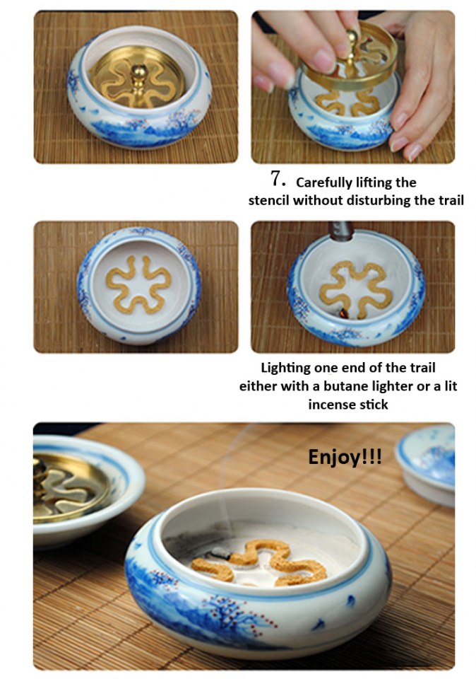 Burning Incense Powders as trails without Makko - KyaraZen